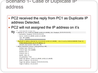 Gratuitous Address Resolution Protocol(G-ARP) | PPTX