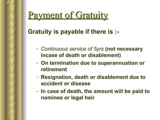 Gratuity | PPT