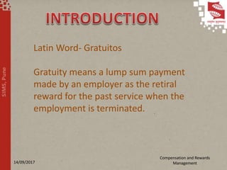 Gratuity Act,1972 | PPTX