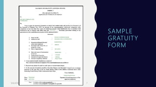 Gratuity act | PPTX