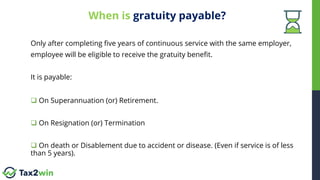 Gratuity ppt final | PPTX