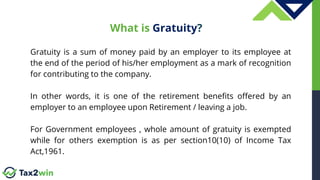Gratuity ppt final | PPTX