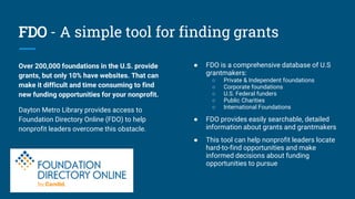 Foundation Directory Online Essential | PPT