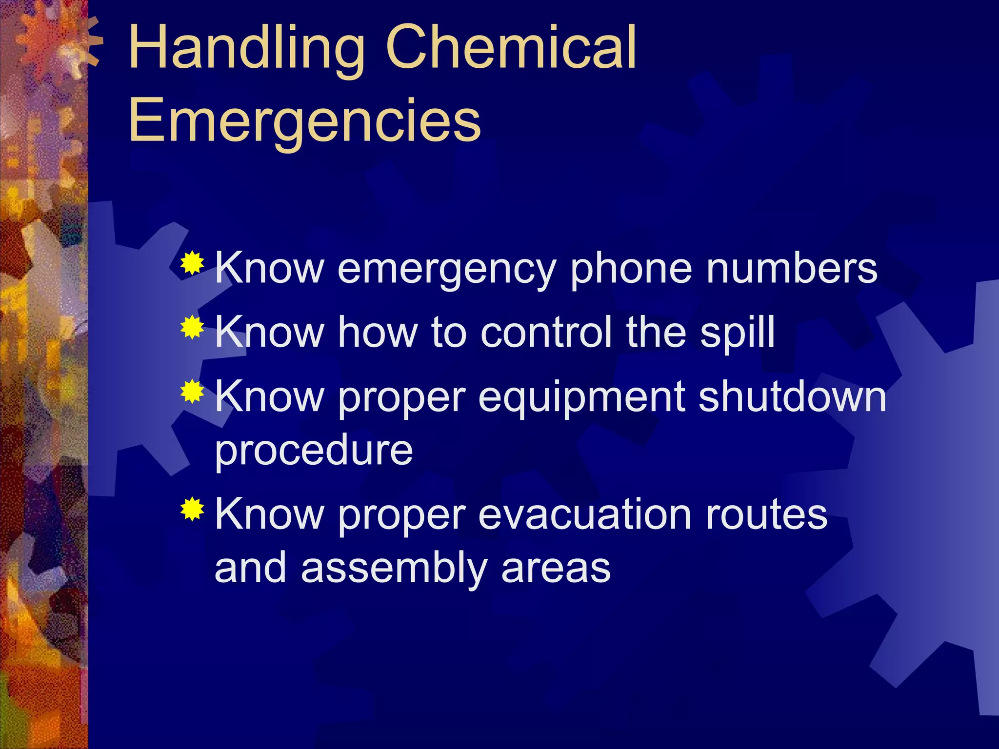 Chemical Handling | PPT