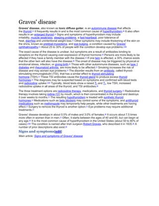 Wikipedia about Graves Disease internet. | DOCX