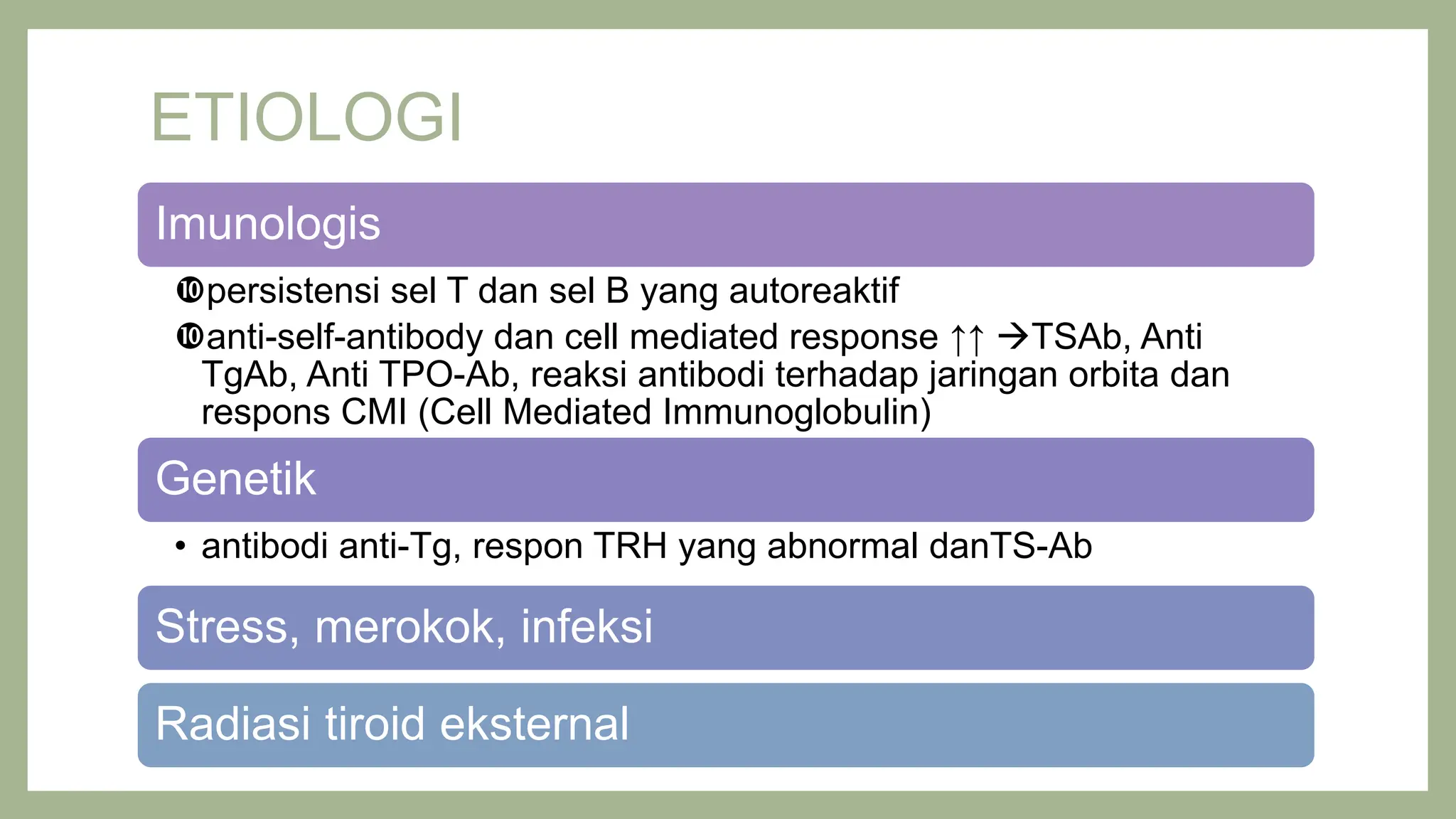 graves’ disease etiology, pathofisiology | PPTX