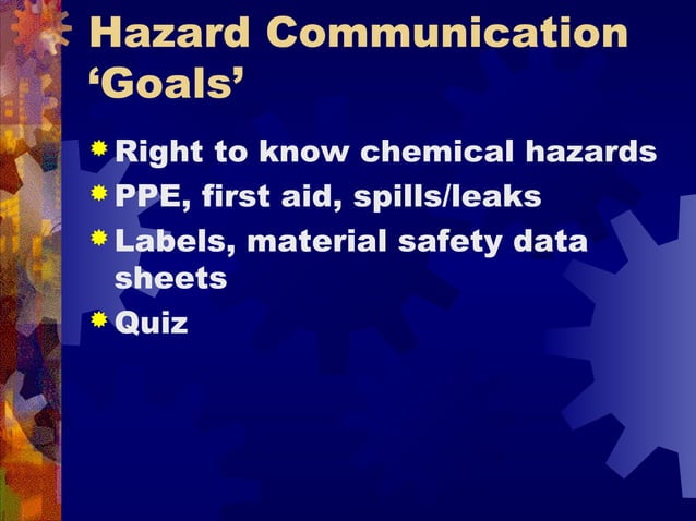 Hazard Communications | PPT