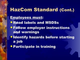 Hazard Communications | PPT