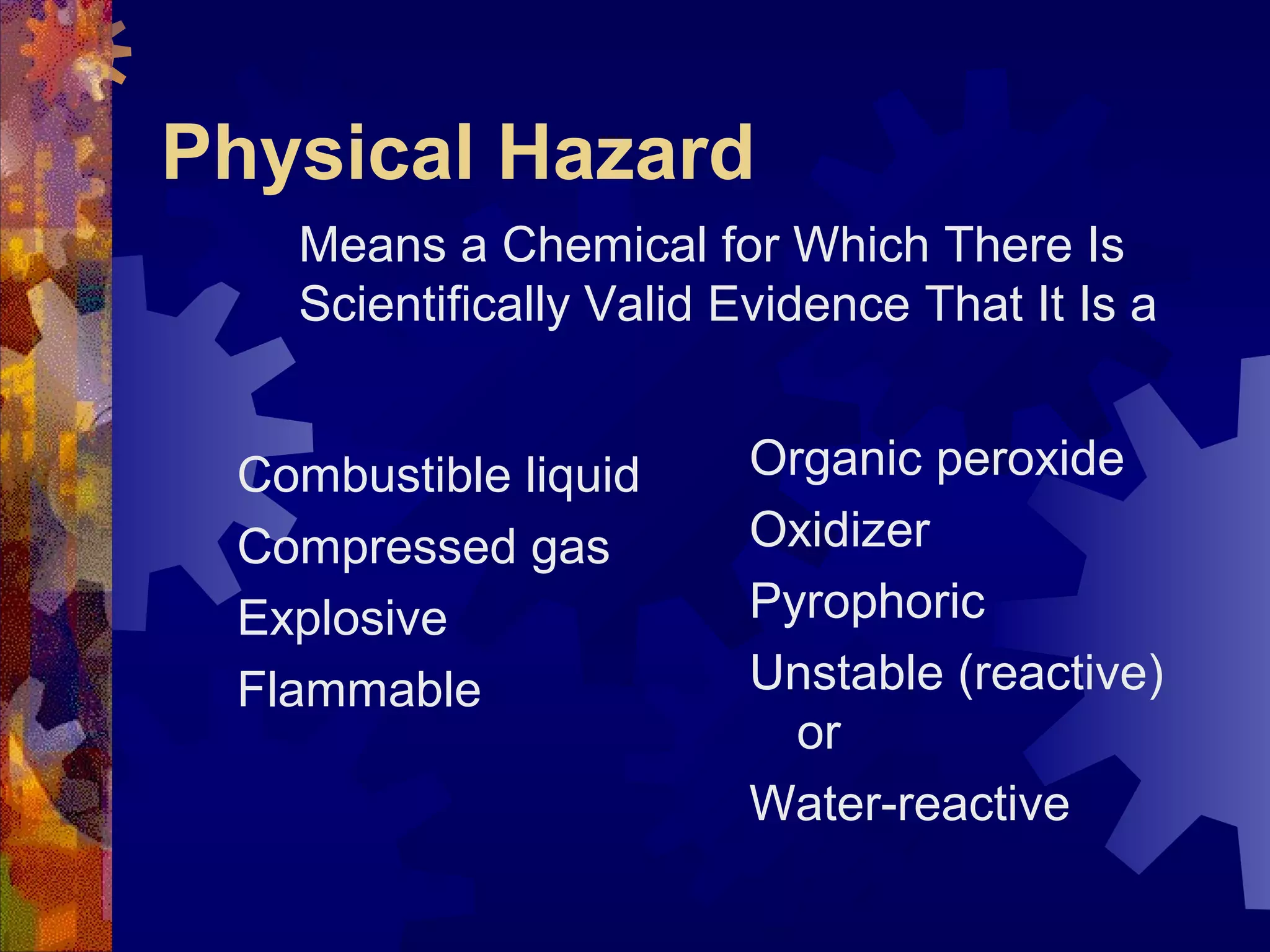 Chemical Hazard Communication | PPT