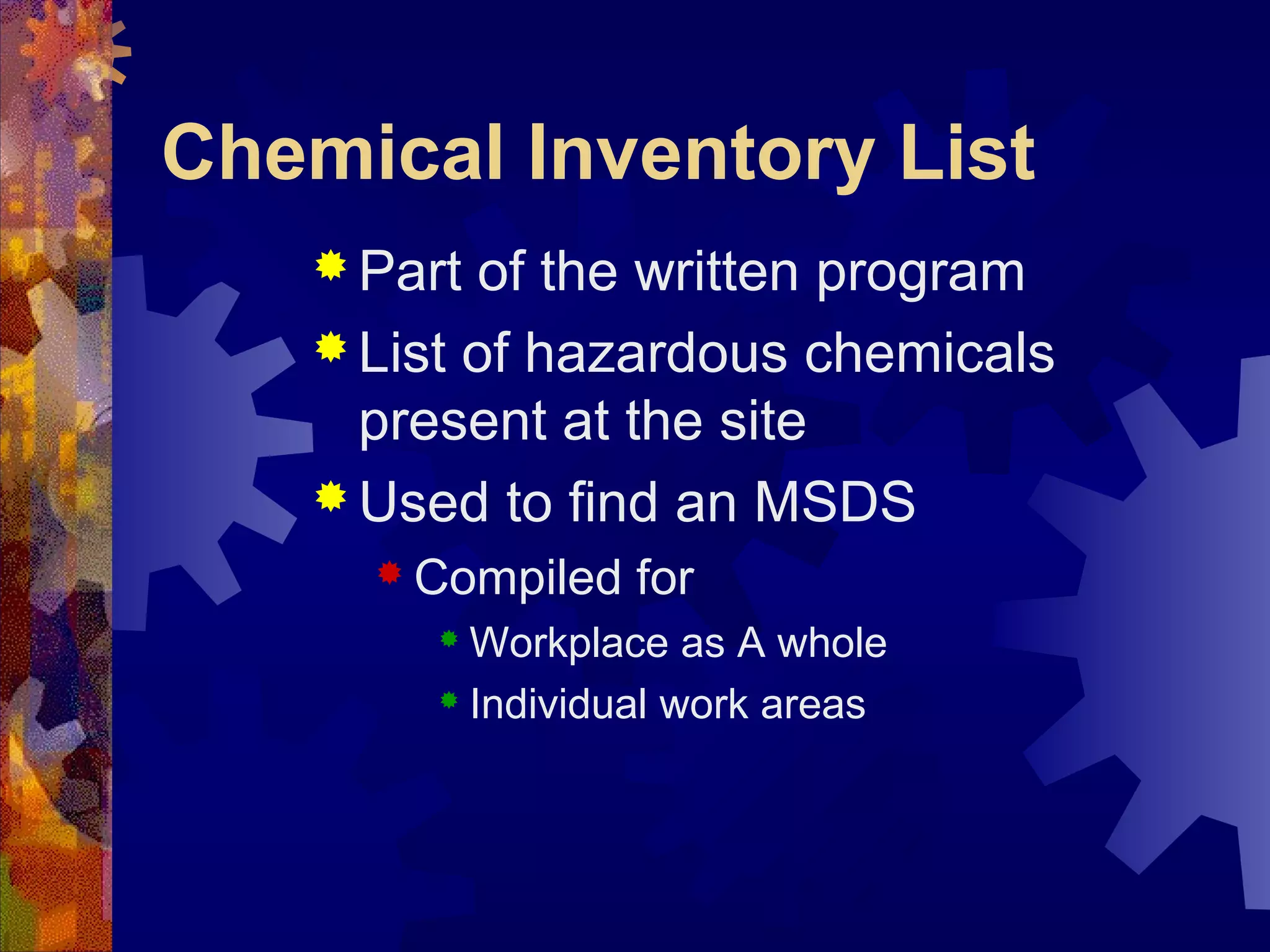 Chemical Hazard Communication | PPT