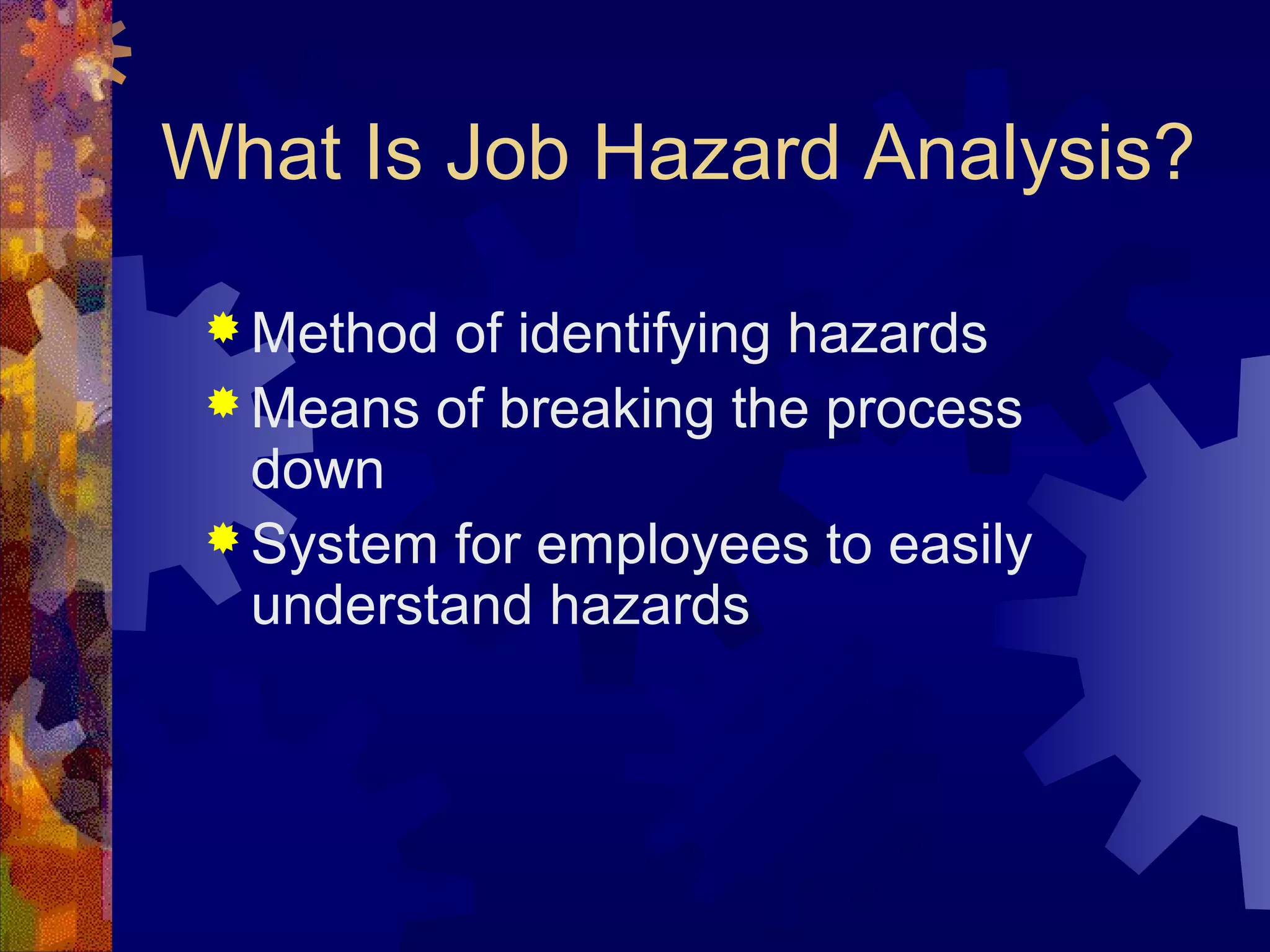 Job Hazard Analysis | PPT