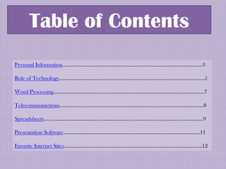 Technology Portfolio | PPTX