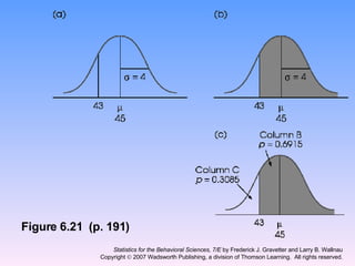 Gravetter Wallnau 7e Ch06 | PPT