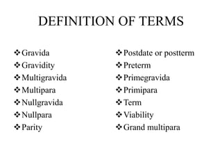 PREGNANCY TERMS | PDF