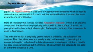Gravimetric Methods of Analysis & PRECIPITATION titrimetry | PPTX