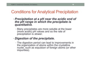 Gravimetric analysis | PDF