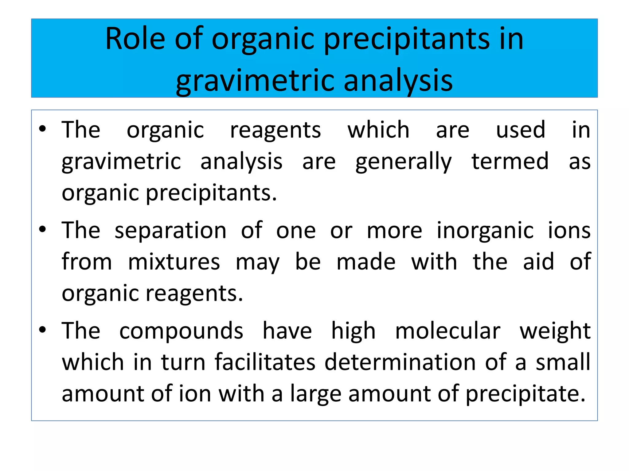 Gravimetric analysis | PPTX