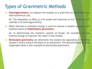 Gravimetric analysis- Pharmaceutical Analysis | PPTX