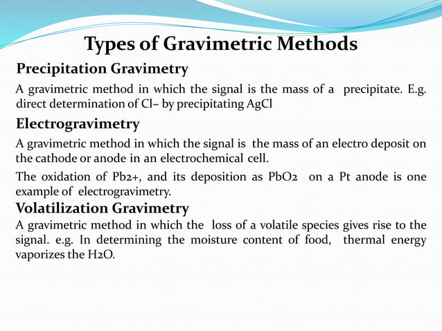 Gravimetric Analysis.pptx | Geology | Science