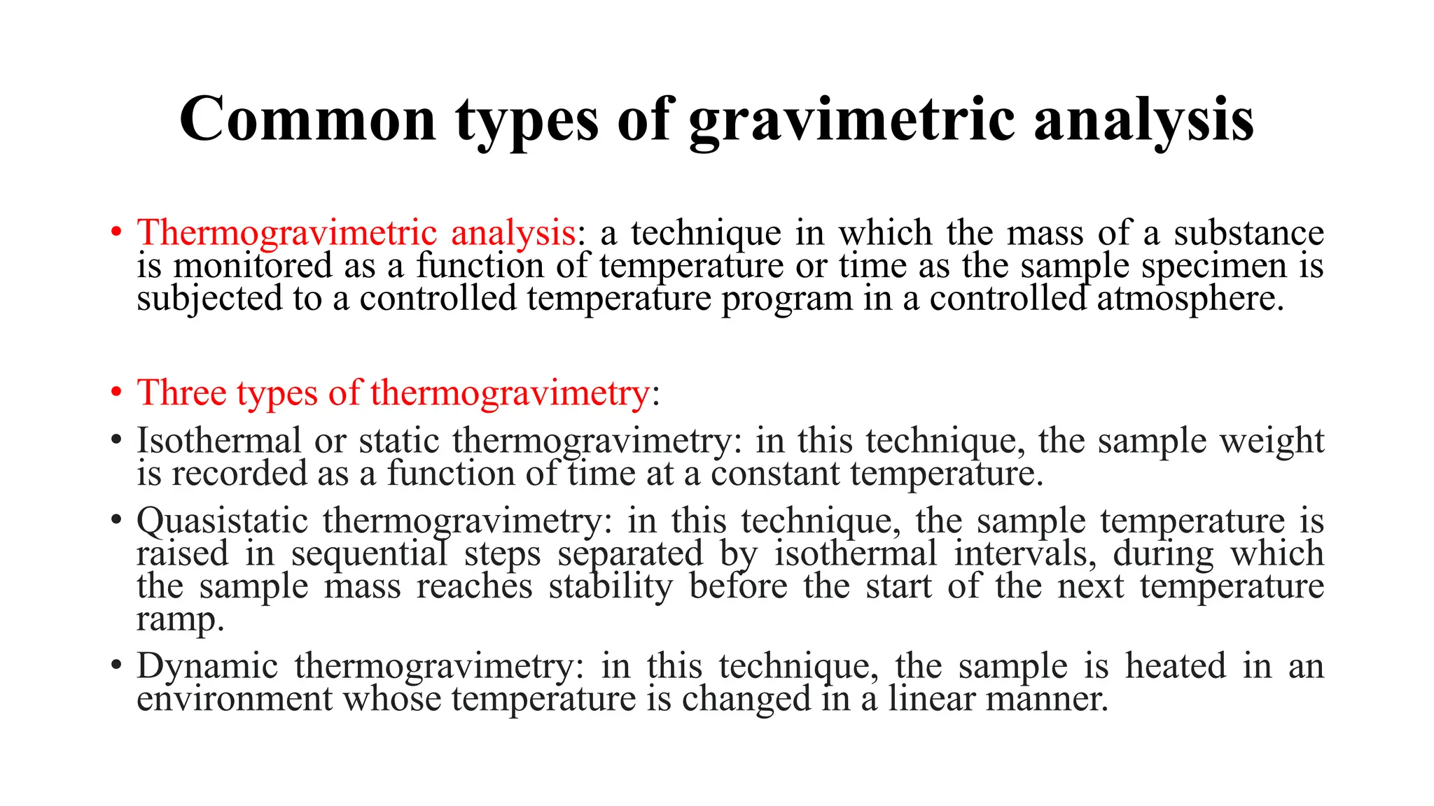 gravimetric analysis in Environmental Health | PPTX
