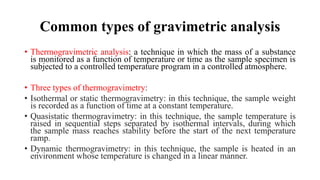 gravimetric analysis in Environmental Health | PPTX