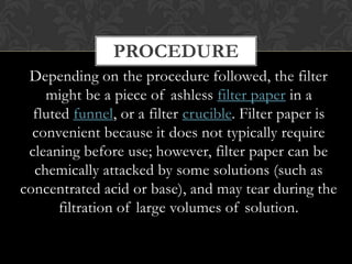 Gravimetric analysis powerpoint | PPTX