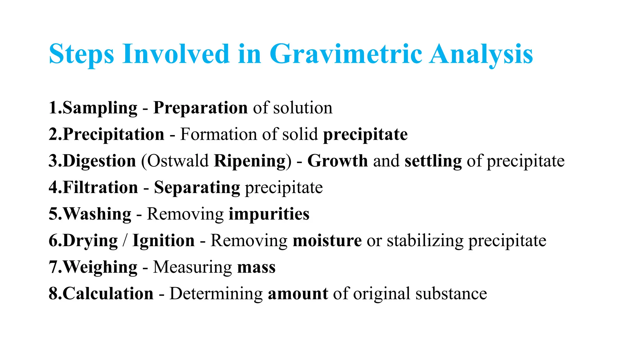 Gravimetric Analysis full notes B Pharm 1sem | PPTX