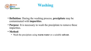 Gravimetric Analysis full notes B Pharm 1sem | PPTX
