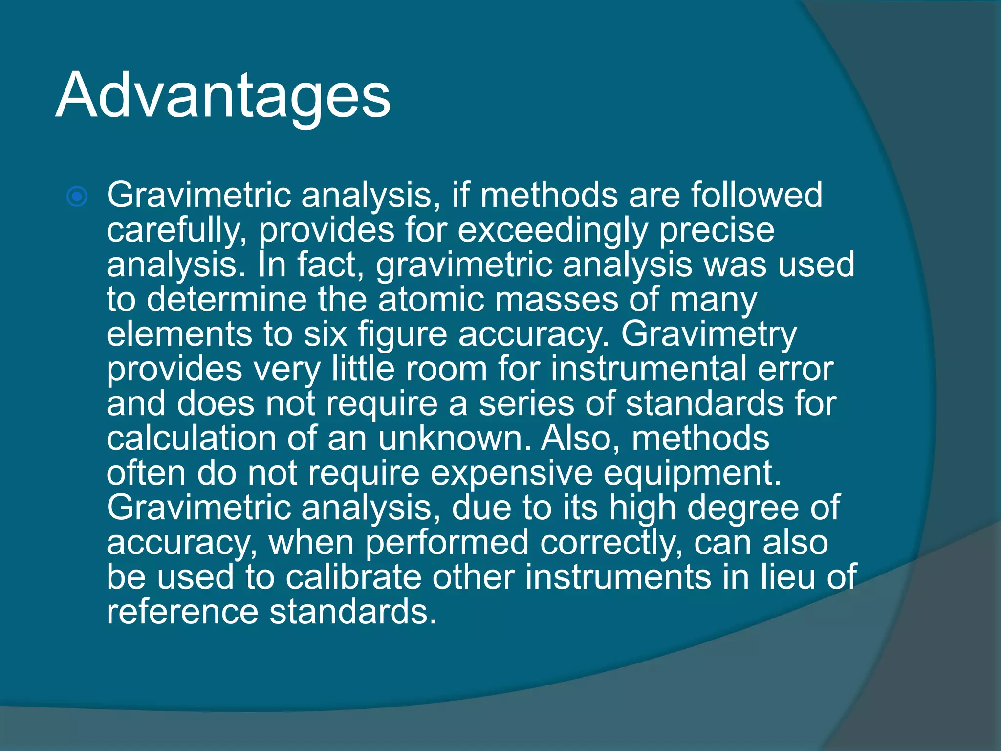 Gravimetric method | PPTX