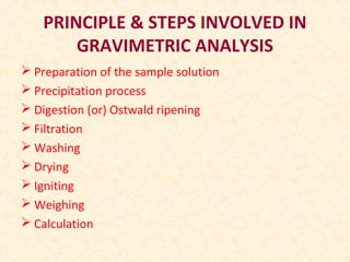 Gravimetry | PPT