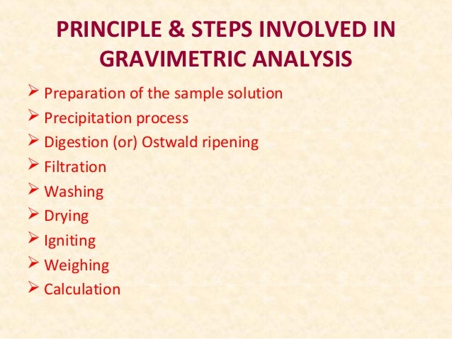 Gravimetry