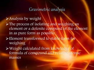 Gravimetry | PPT