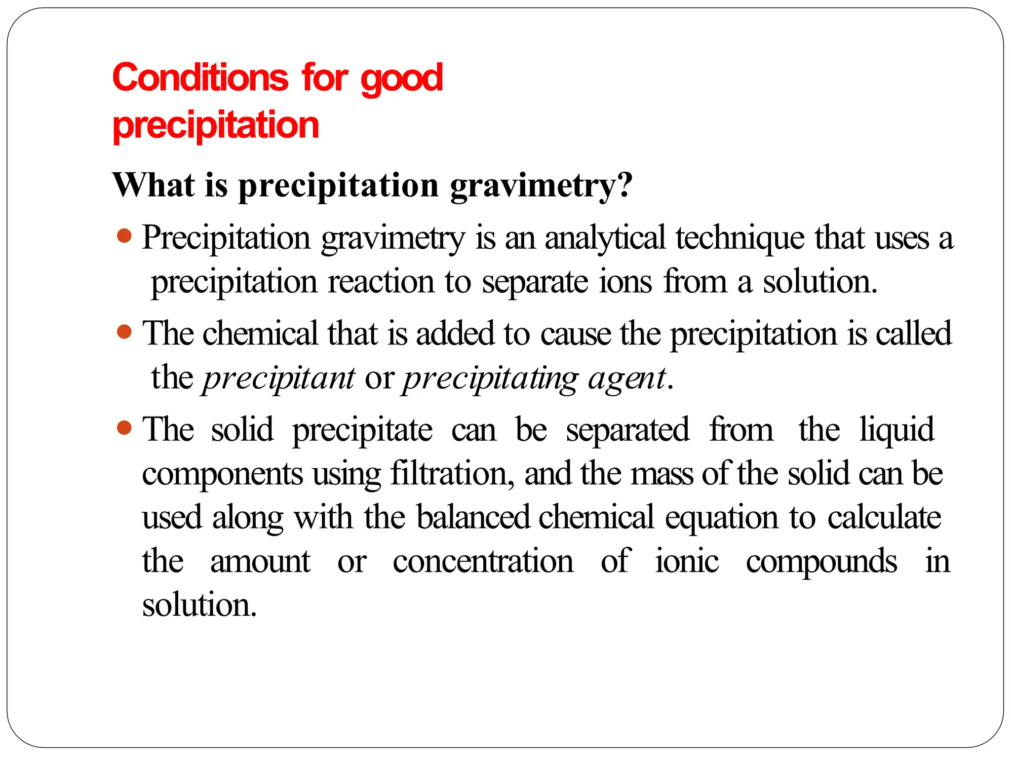 gravimetry analysis pharmaceutical analysis | PPTX