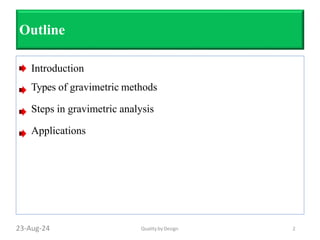 Gravimetry final.pdf for wollega university | PPT