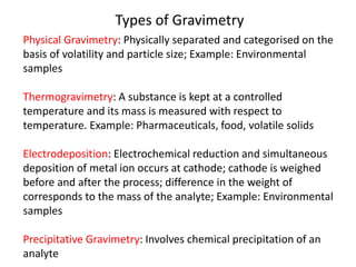 Gravimetry new (1) | PPT