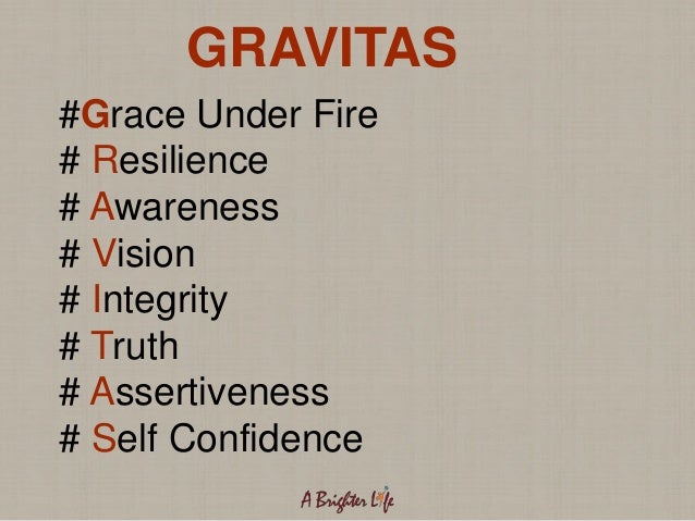 Gravitas Deconstructed - Powerful Pillar Of Executive Presence | PPTX