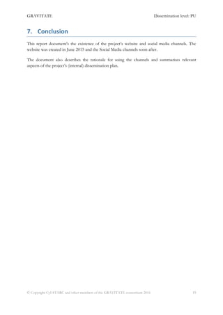 D7.1 Facebook And Youtube Channels Initiated, Website Launched | Pdf