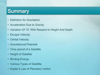 Gravitation | PPTX