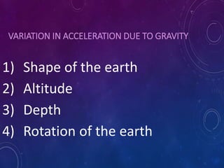 Gravitation | PPTX