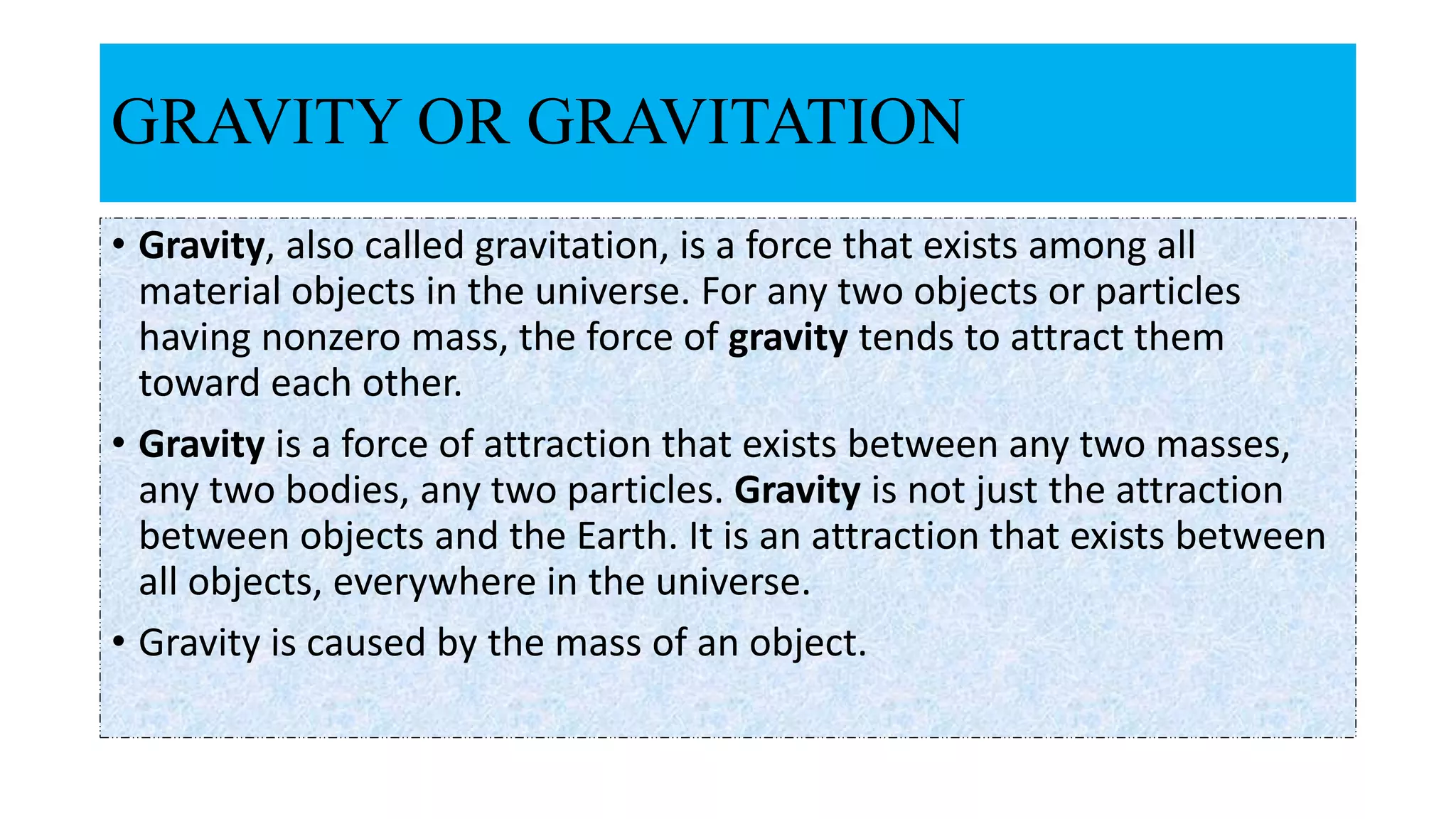 Gravitation | PPTX
