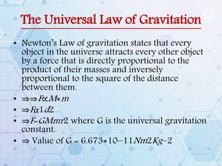 Gravitation class 9 | PPTX