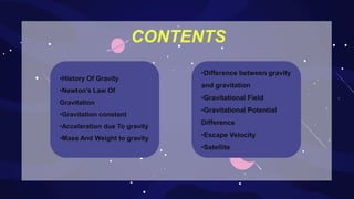 Gravitation - Physics | PPTX