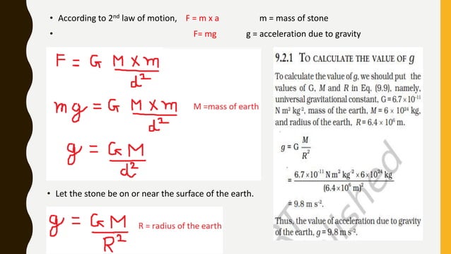 gravitation ninth (class IX) .pptx