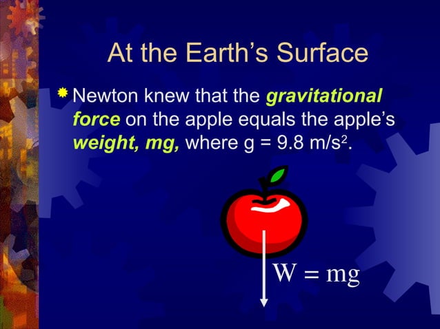powerpoint presentation about gravitation | PPT