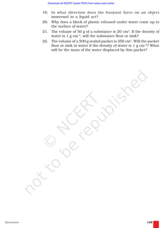 Gravitation class 9 | PDF