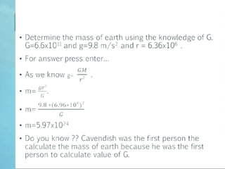 class xi physics chapter gravitation 2.pptx
