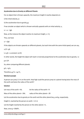 Gravitational field | PDF