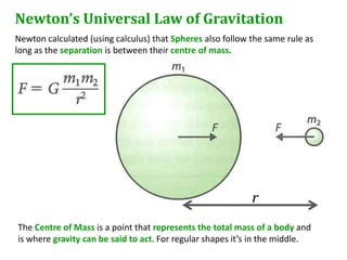 6.1 - Gravitational Force and fields | PPTX