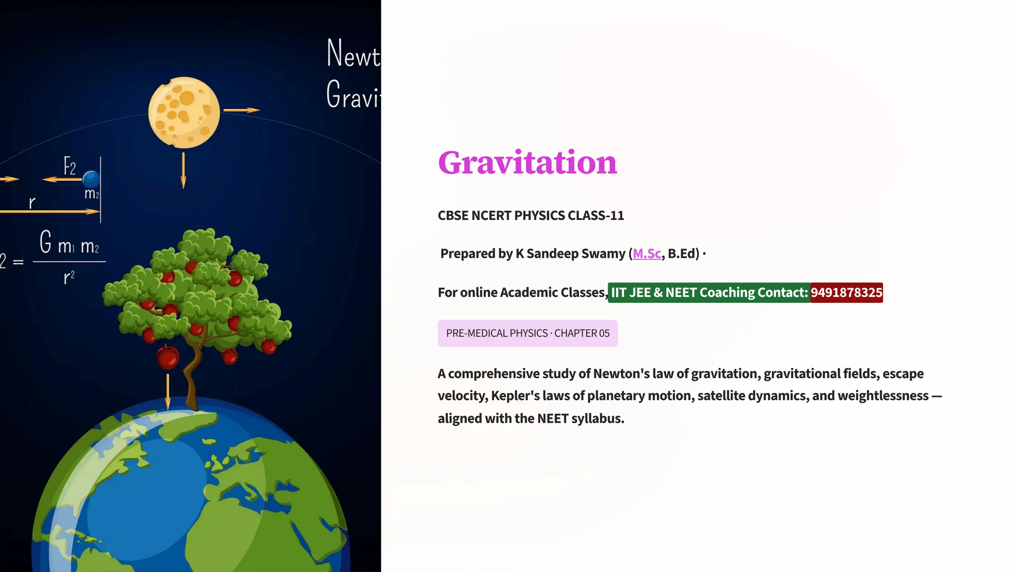 Gravitation REVISION .pdf/IITJEE AND NEET/CBSE NCERT PHYSICS CLASS-11 ...
