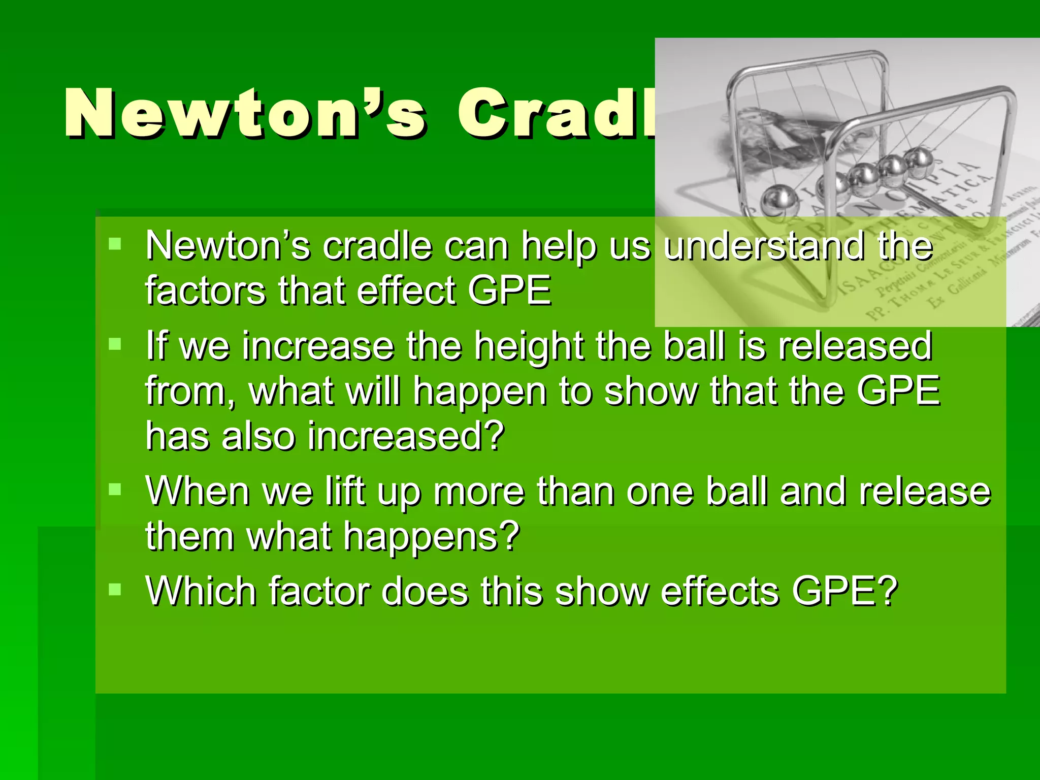 GPE and Kinetic Energy | PPT